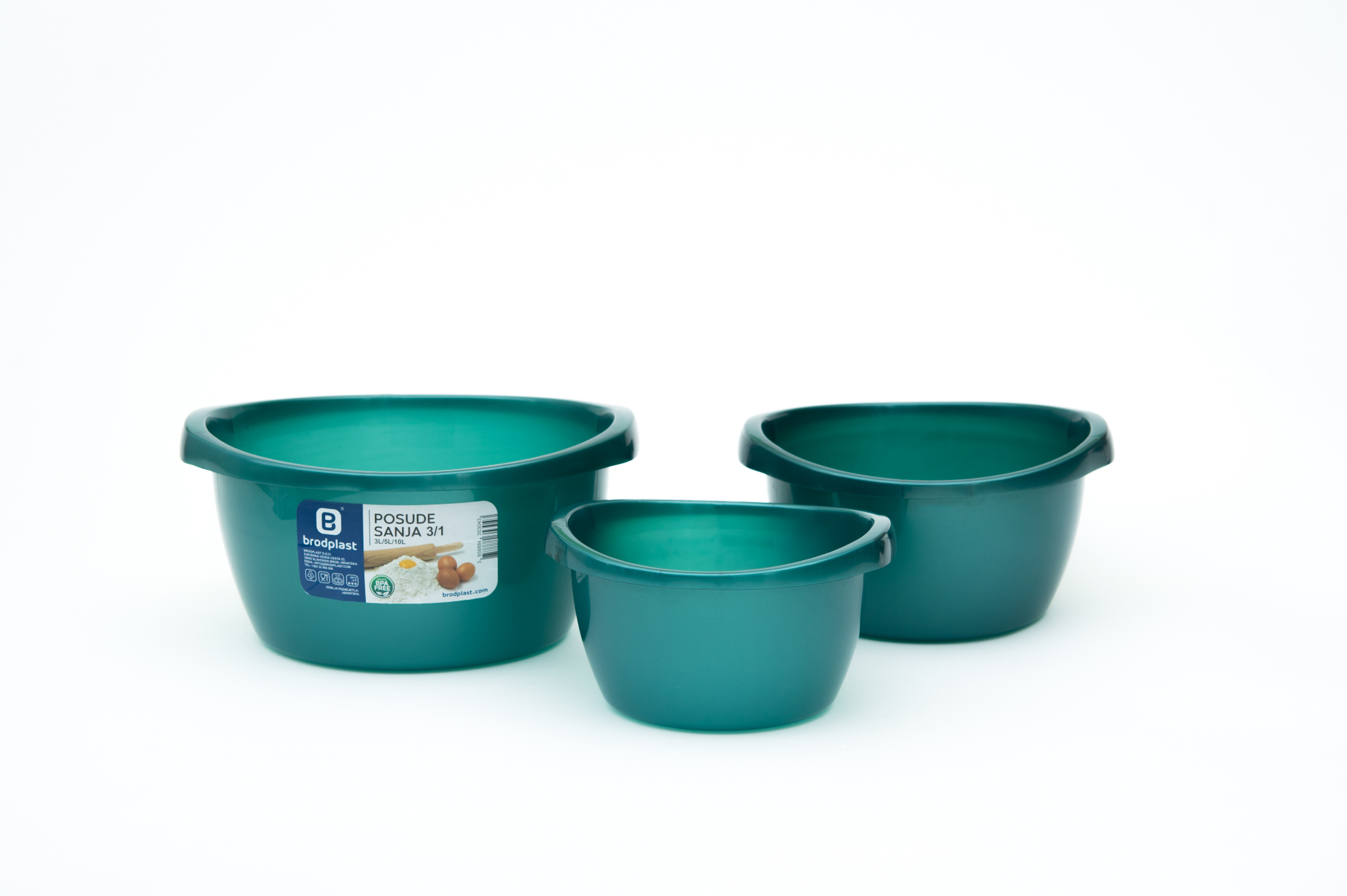 Set posuda Sanja s cjedilom – BrodPlast web trgovina